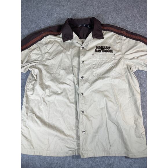 Harley-Davidson | Shirts | Vintage Harley Davidson Shirt Mens 2xl Beige ...